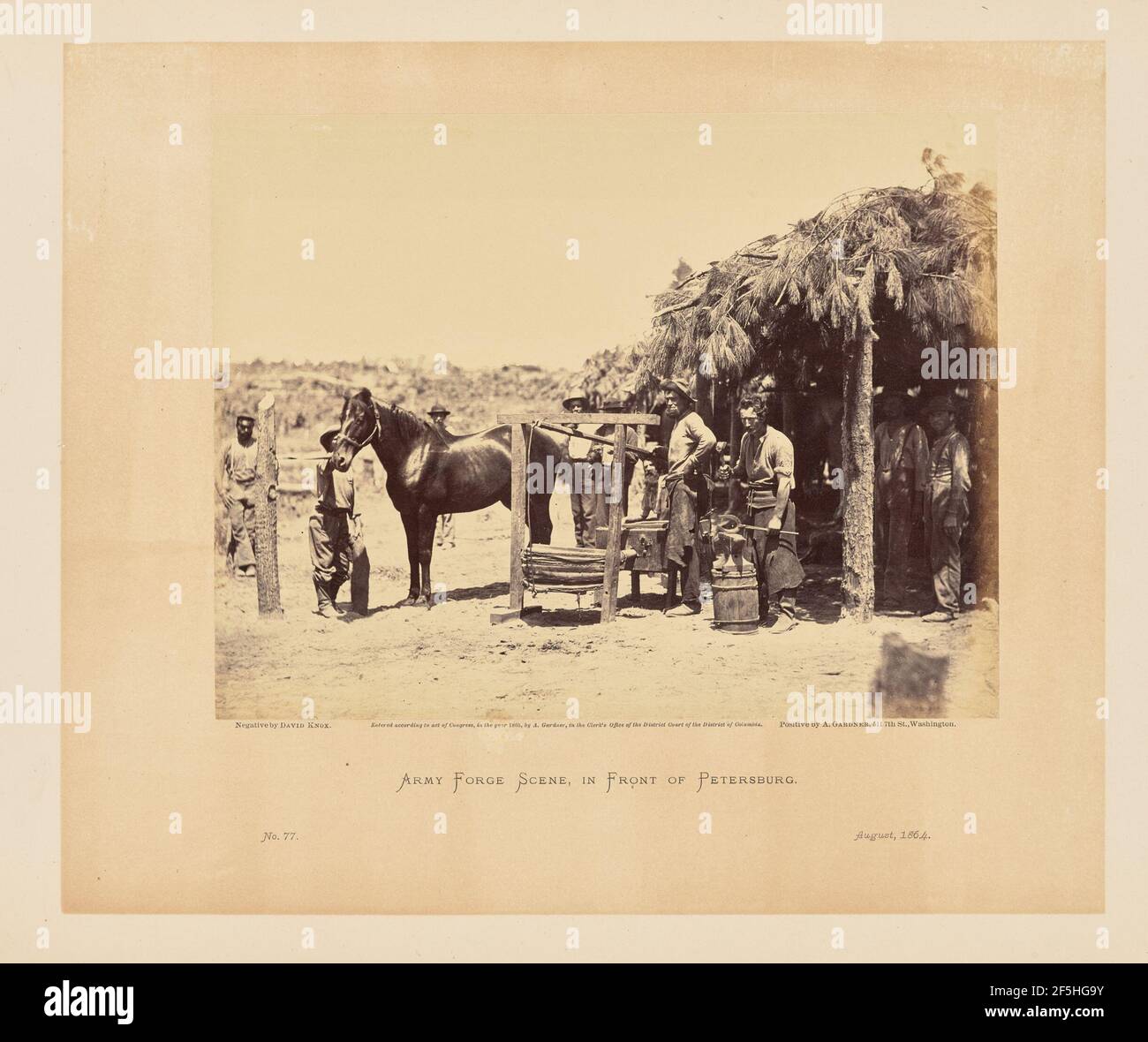 Army Forge Scene, in Front of Petersburg Stock Photo - Alamy