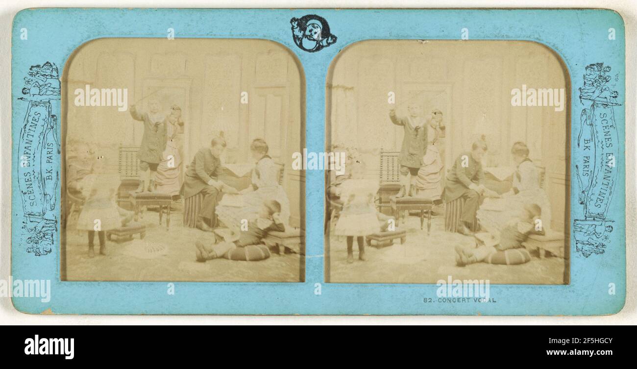 Concert Vocal. Adolphe Block (French, 1829 - about 1900 Stock Photo - Alamy