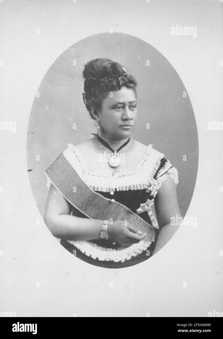 Queen Kapiolani, photograph by A. A. Montano Stock Photo - Alamy