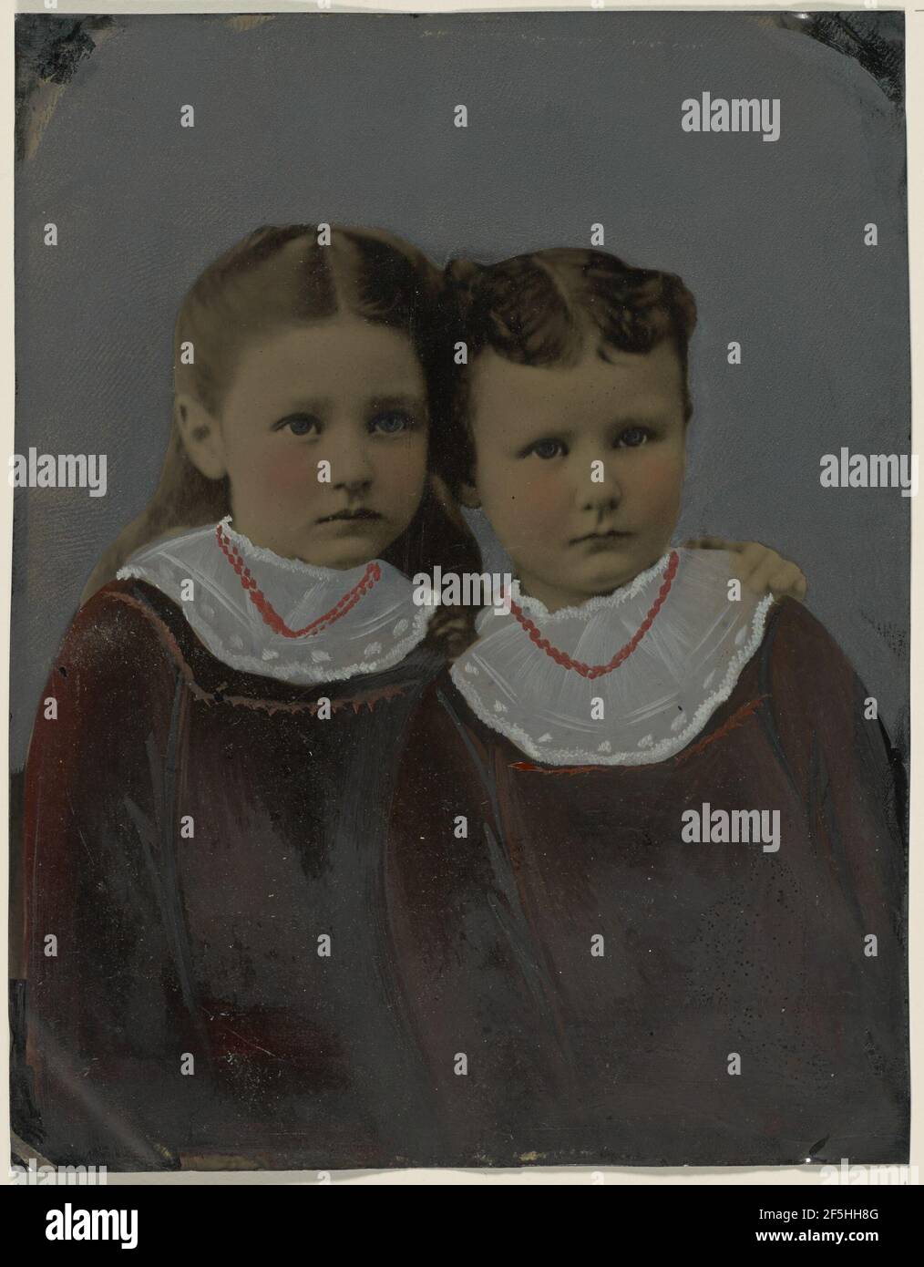 Portrait of two girls. Unknown Stock Photo - Alamy