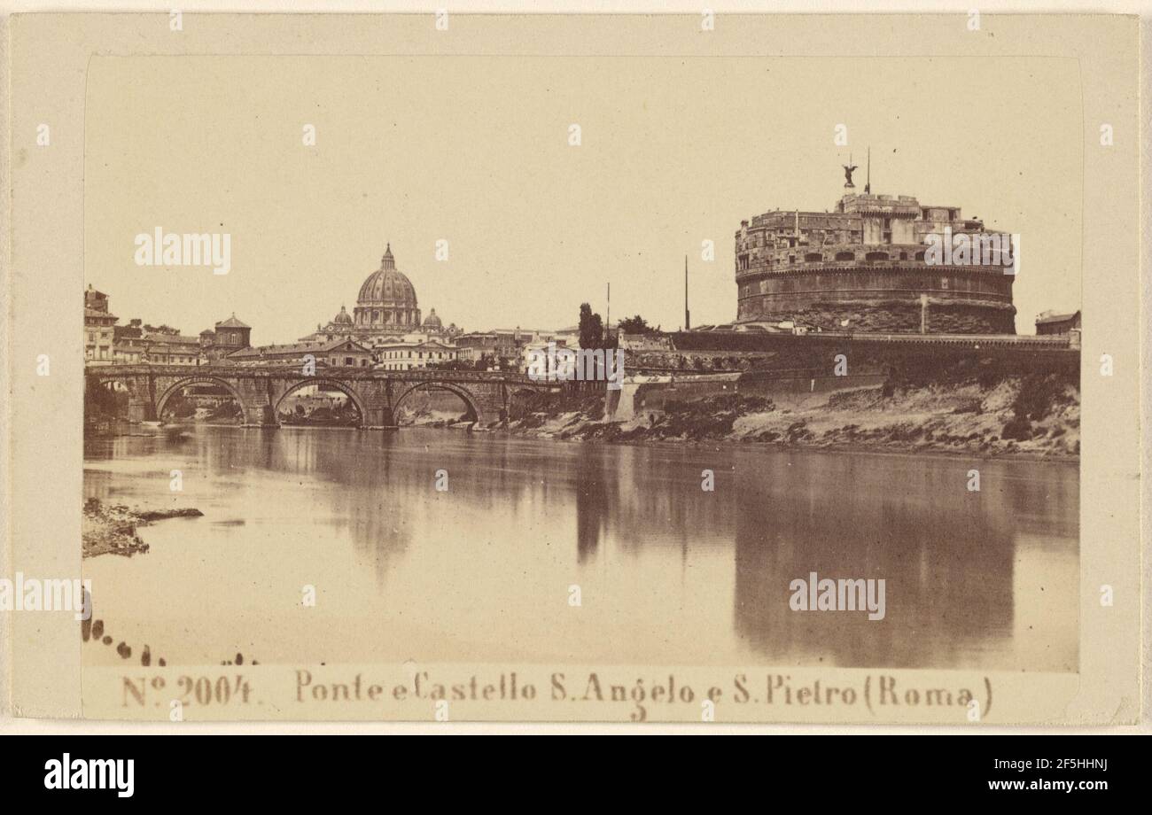 Ponte e Castello S. Angelo e S. Pietro (Roma). Sommer & Behles (Italian ...