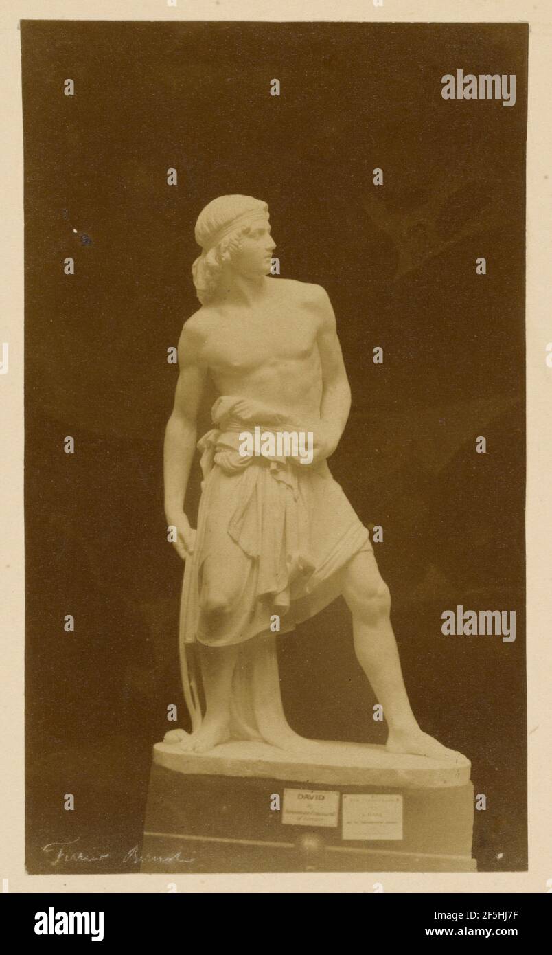 Statue of David. Jacques Alexandre Ferrier (French, 1831 - 1912 Stock ...