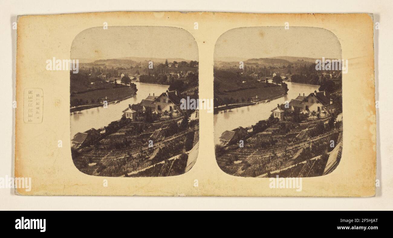 Vue de la Campagne de Berne, prise de la terrasse de l'Eglise (Suisse ...