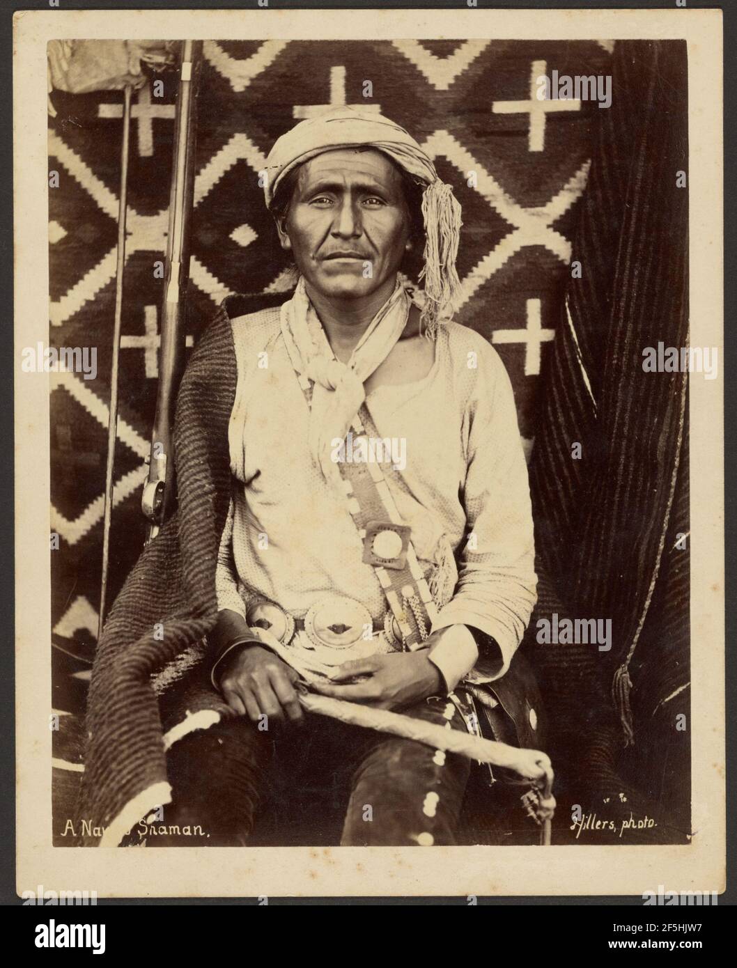 A Navajo Shaman. John K. Hillers (American, 1843 - 1925 Stock Photo - Alamy