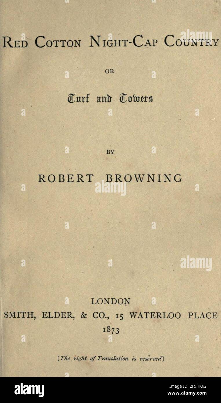 Red Cotton Night-Cap Country Stock Photo - Alamy