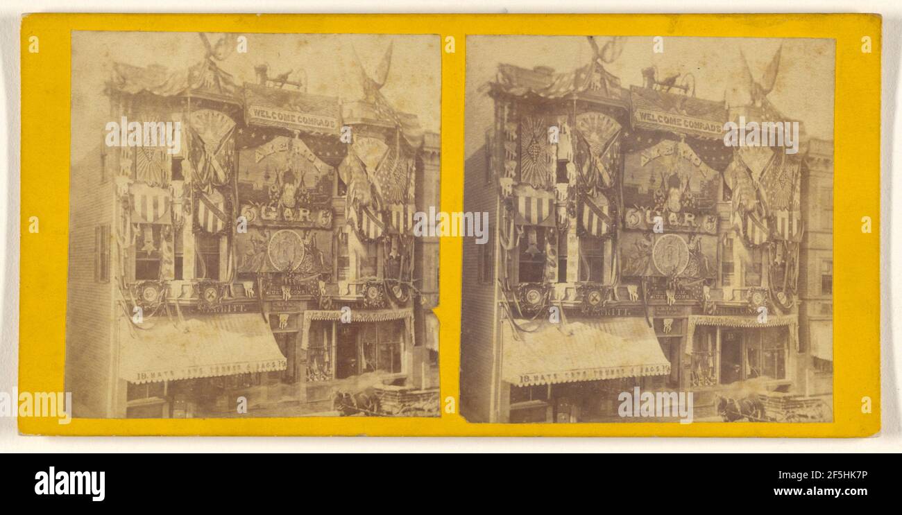 "Welcome Comrade" G.A.R. exhibit. Unknown maker, American Stock Photo ...