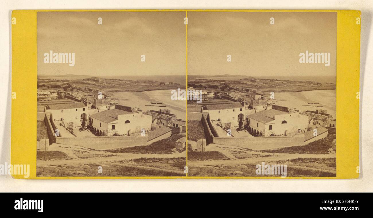 Tarragona - View from the Ramparts, shewing remains of Roman ...