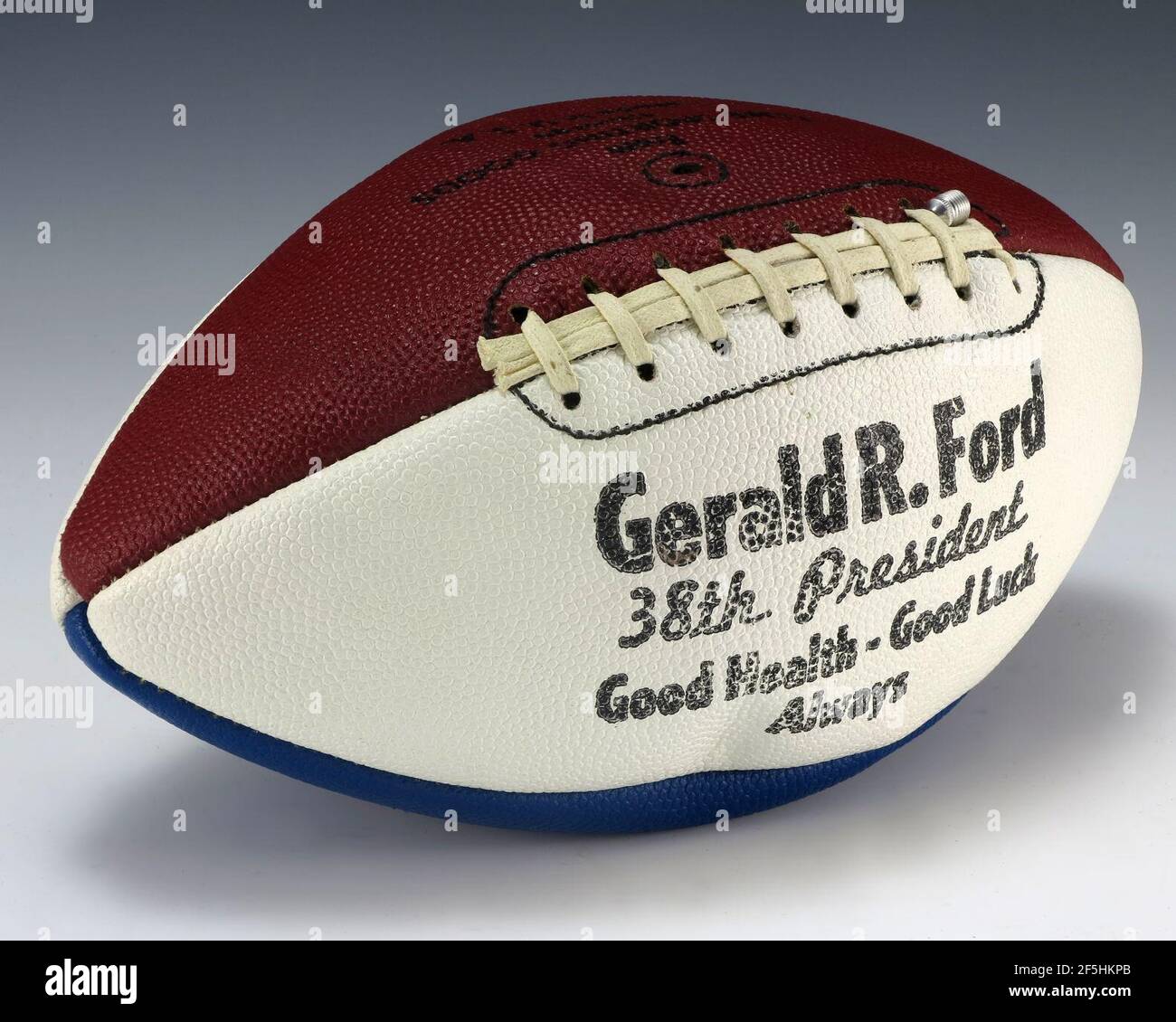 Red, White, and Blue Football (1991.90.1 Stock Photo - Alamy