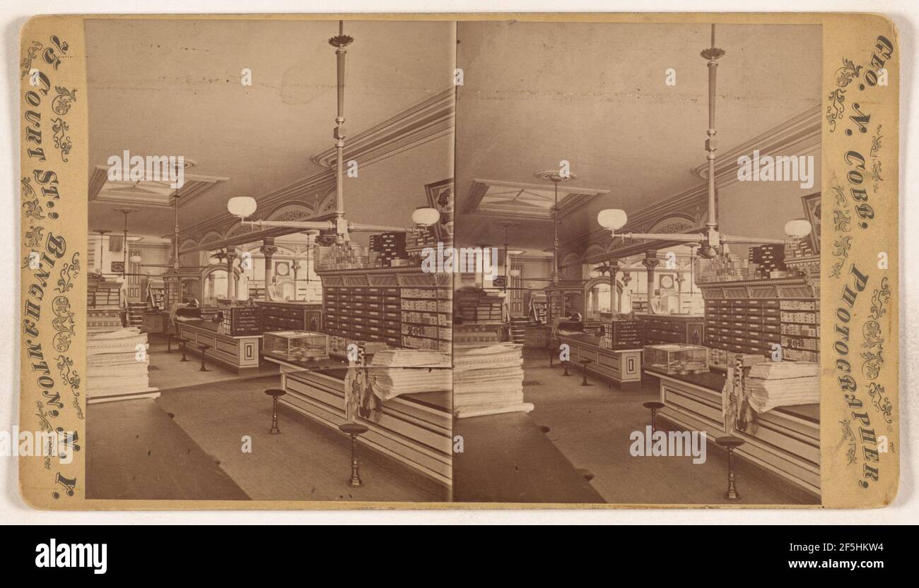 Interior of a general store, Binghamton, New York. George N. Cobb ...