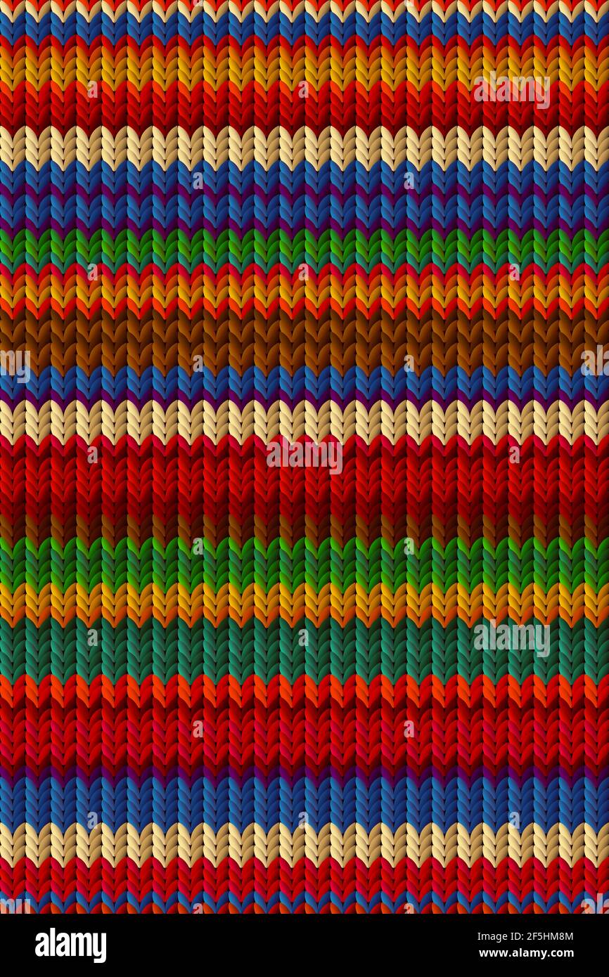 Knitted poncho vector texture, repeating pattern Stock Vector Image ...
