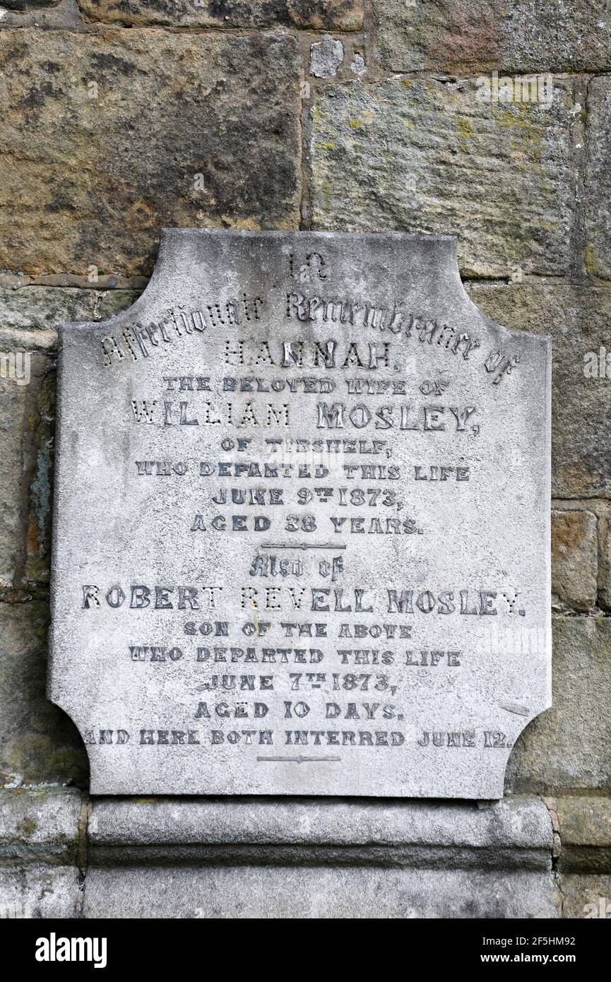 Remembrance plaque on the entrance to All Saints Church at Ashover in ...