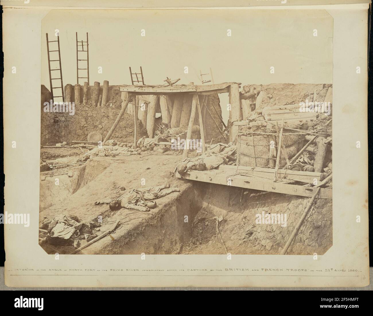 Interior of the Angle of North Fort on the Peiho River Immediately ...
