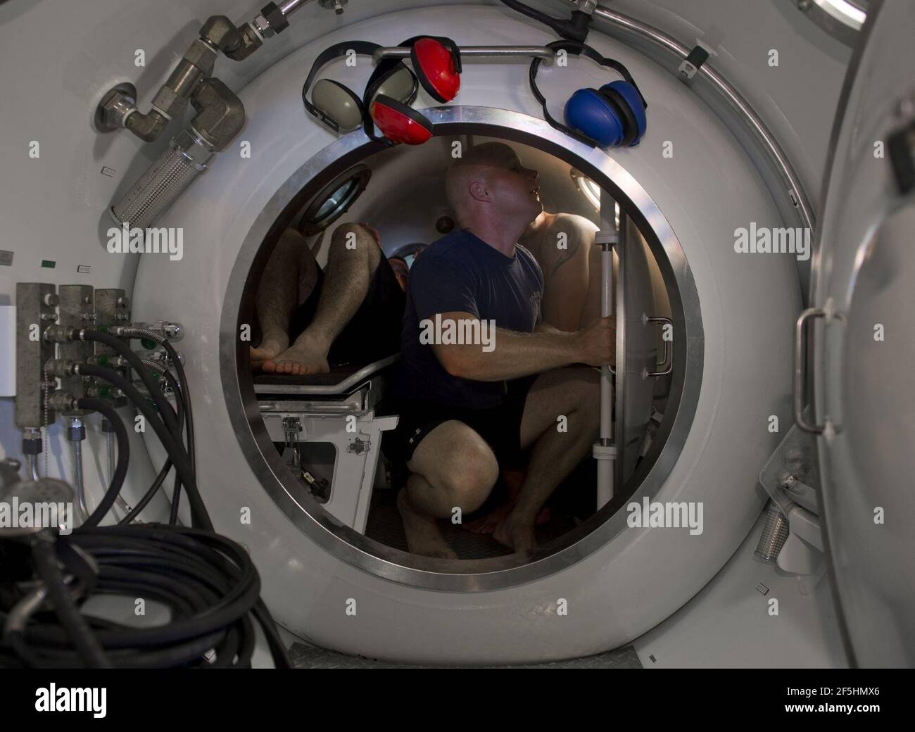 Recompression chamber drill 130102 Stock Photo - Alamy