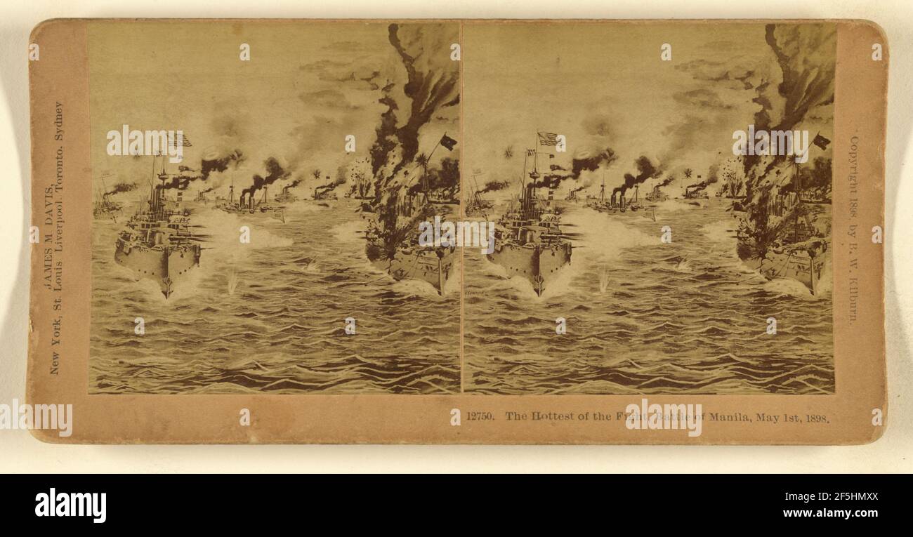 The Hottest of the Fight, Battle of Manila, May 1st, 1898.. Benjamin ...