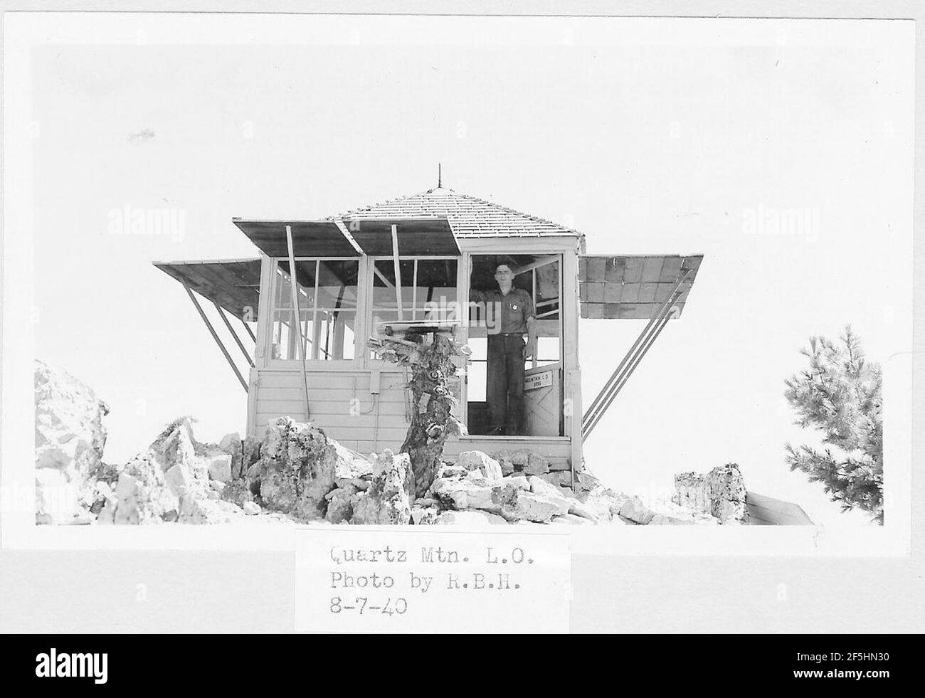 Quartz Mountain Lookout 1940 Stock Photo - Alamy