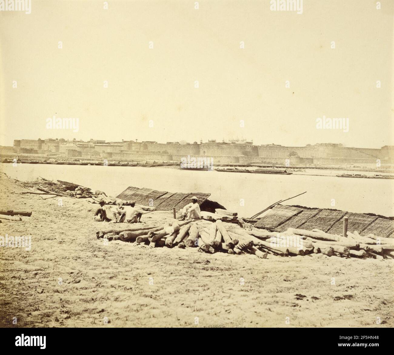 The Agra Fort from Across the Jumna River Stock Photo - Alamy