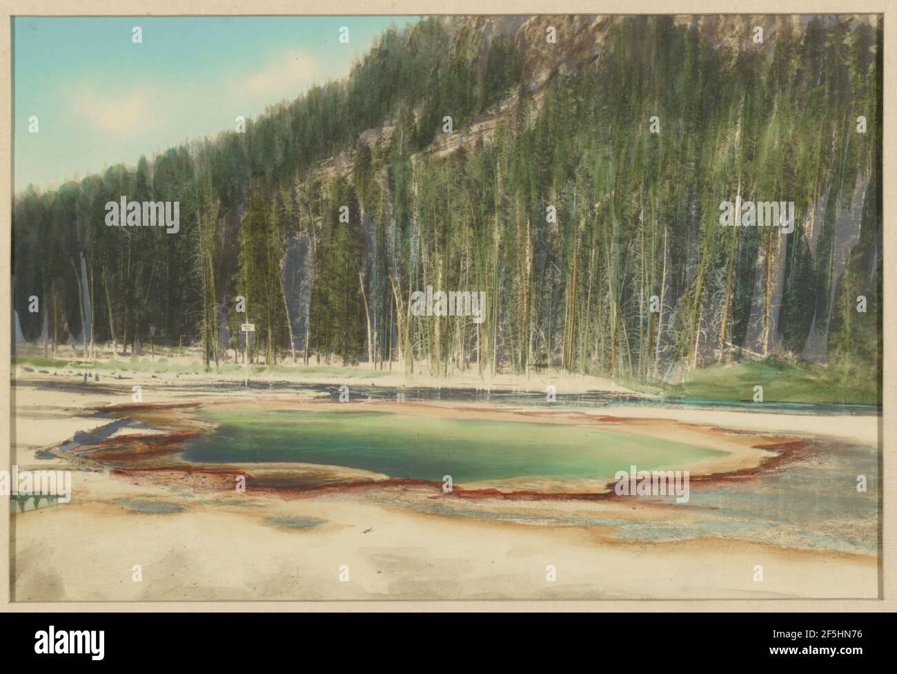 Emerald Pool. Frank Jay Haynes (American, 1853 - 1921 Stock Photo - Alamy