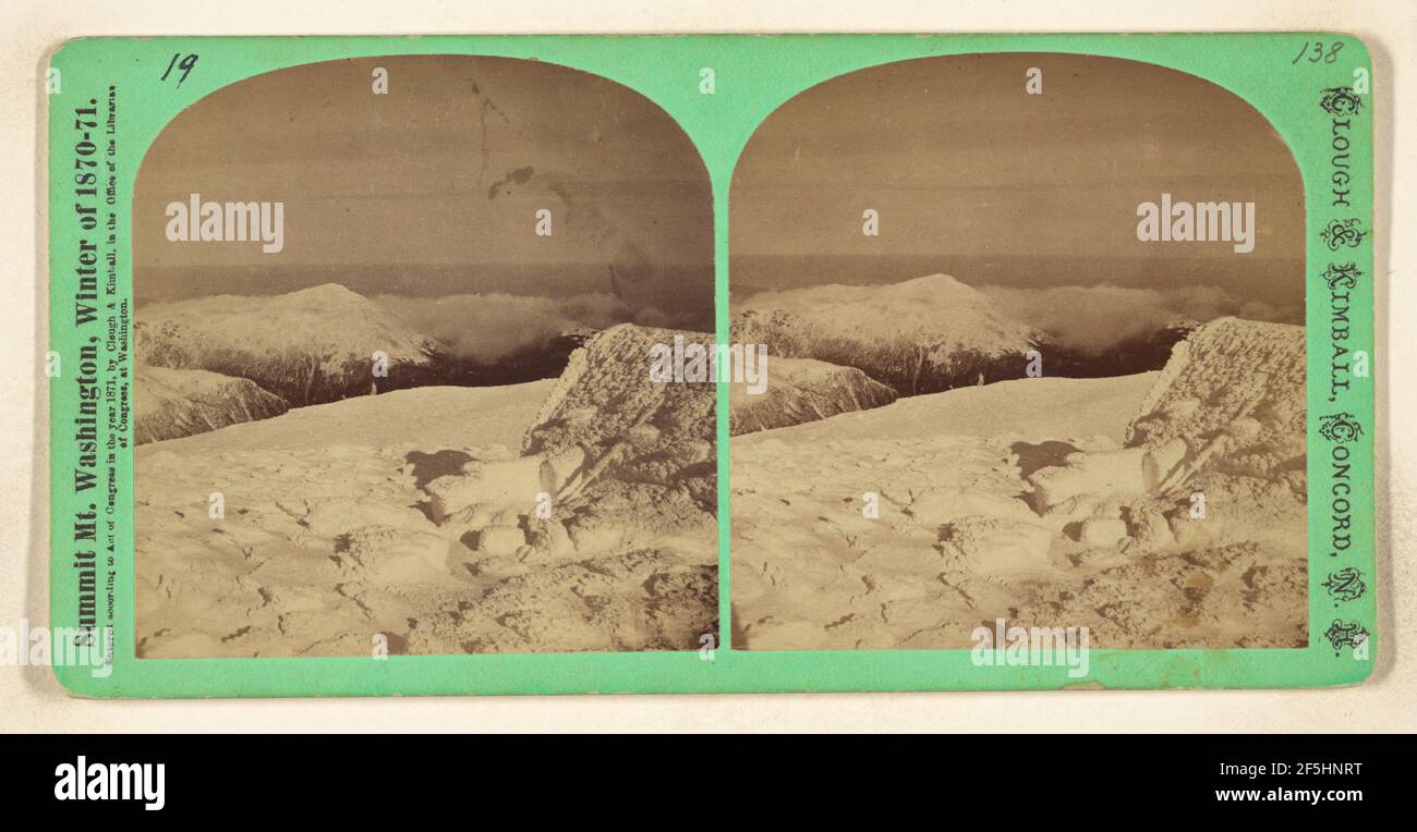 Mt. Adams, from Ridge of Tip Top House. Mt. Washington, N.H.. Clough ...