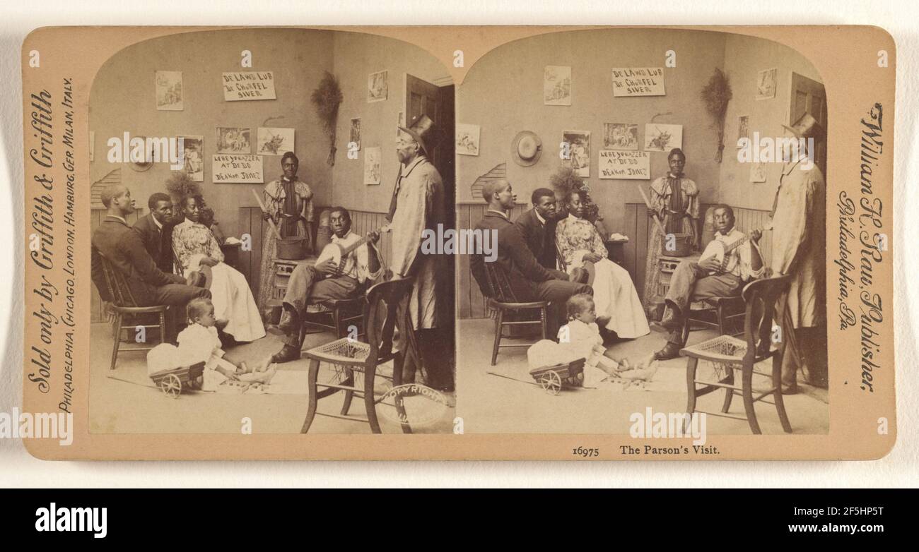 The Parson's Visit.. William H. Rau (American, 1855 - 1920 Stock Photo ...