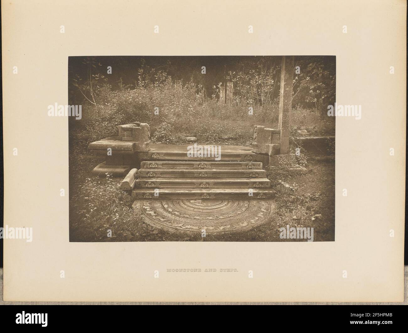 Moonstone and Steps. Henry W. Cave (English, 1854 - 1913 Stock Photo ...