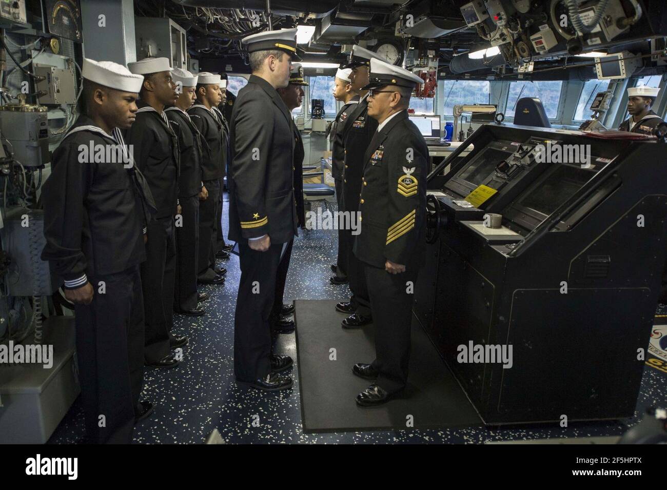 Ramage CS Dress Blue Inspection 131114 Stock Photo - Alamy