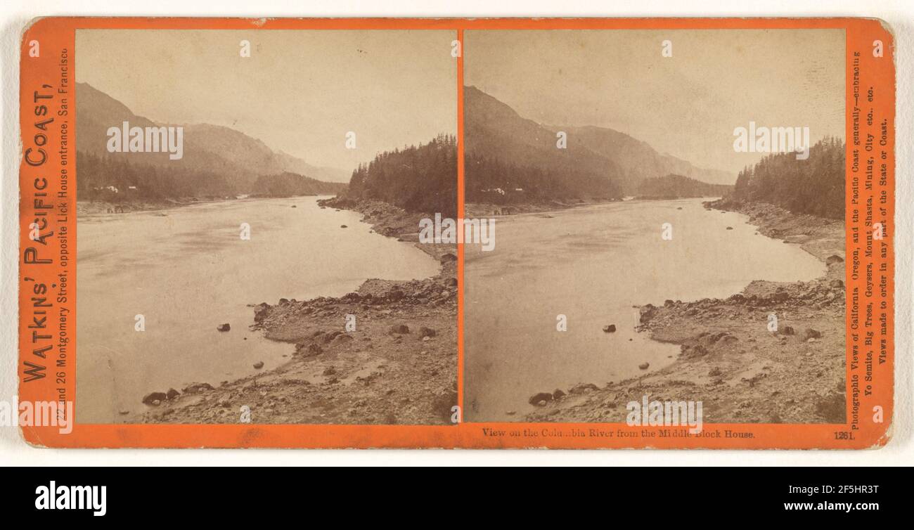 View on the Columbia River from the Middle Block House.. Carleton ...