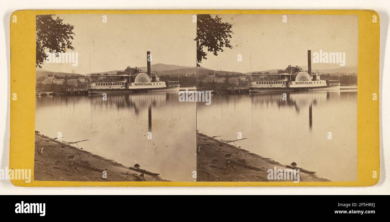 Steamboat Dock at Lake George, N.Y. French Mountain in the distance ...