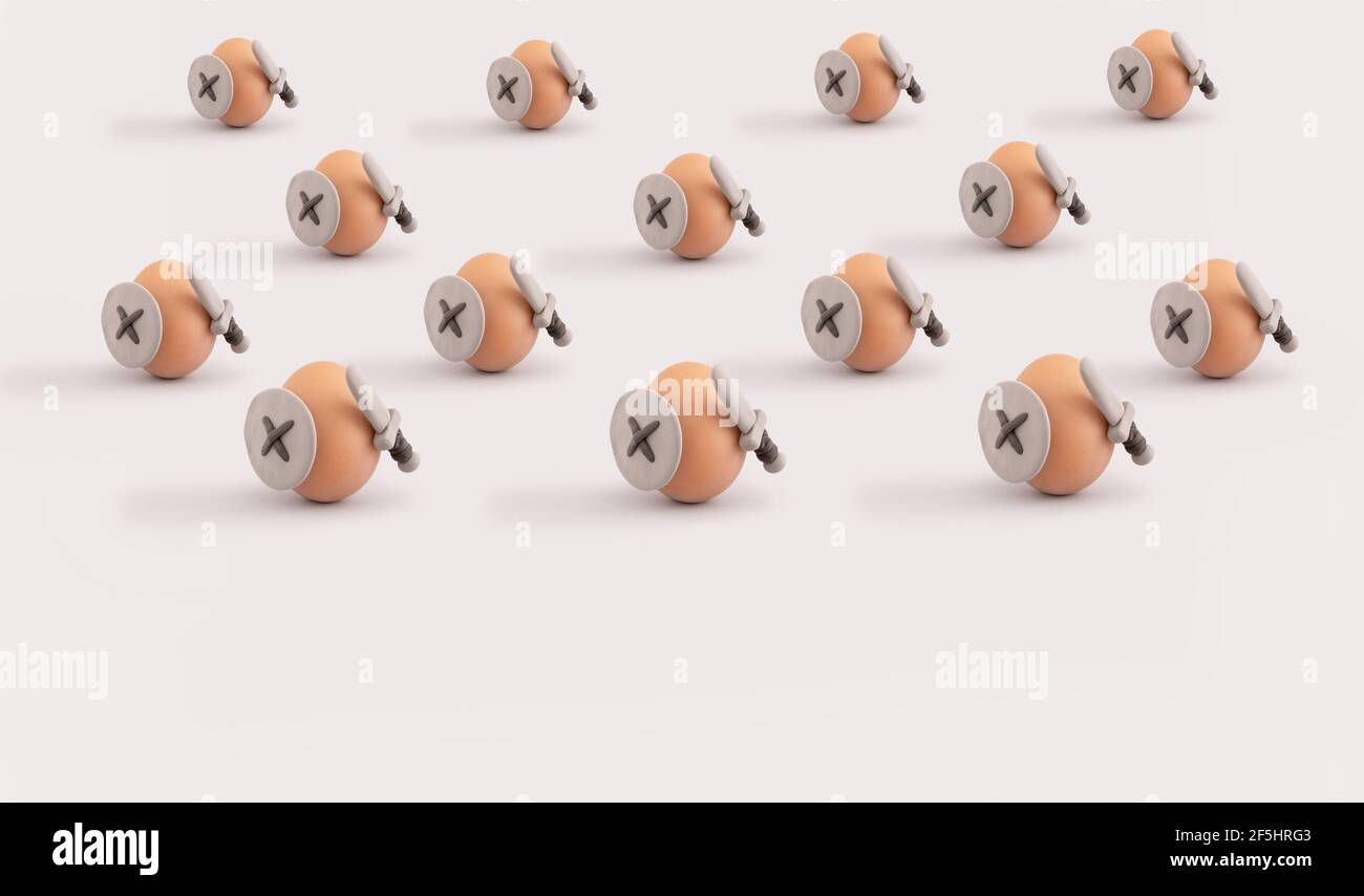 Easter eggs having a sword fight with swords and shields - Creative ...