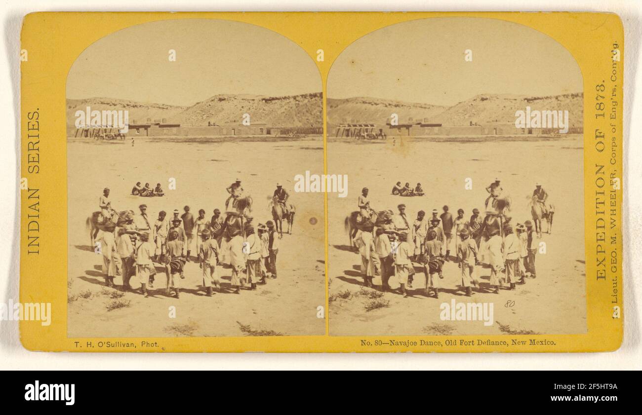 Navajoe Dance, Old Fort Defiance, New Mexico.. Timothy H. O'Sullivan ...