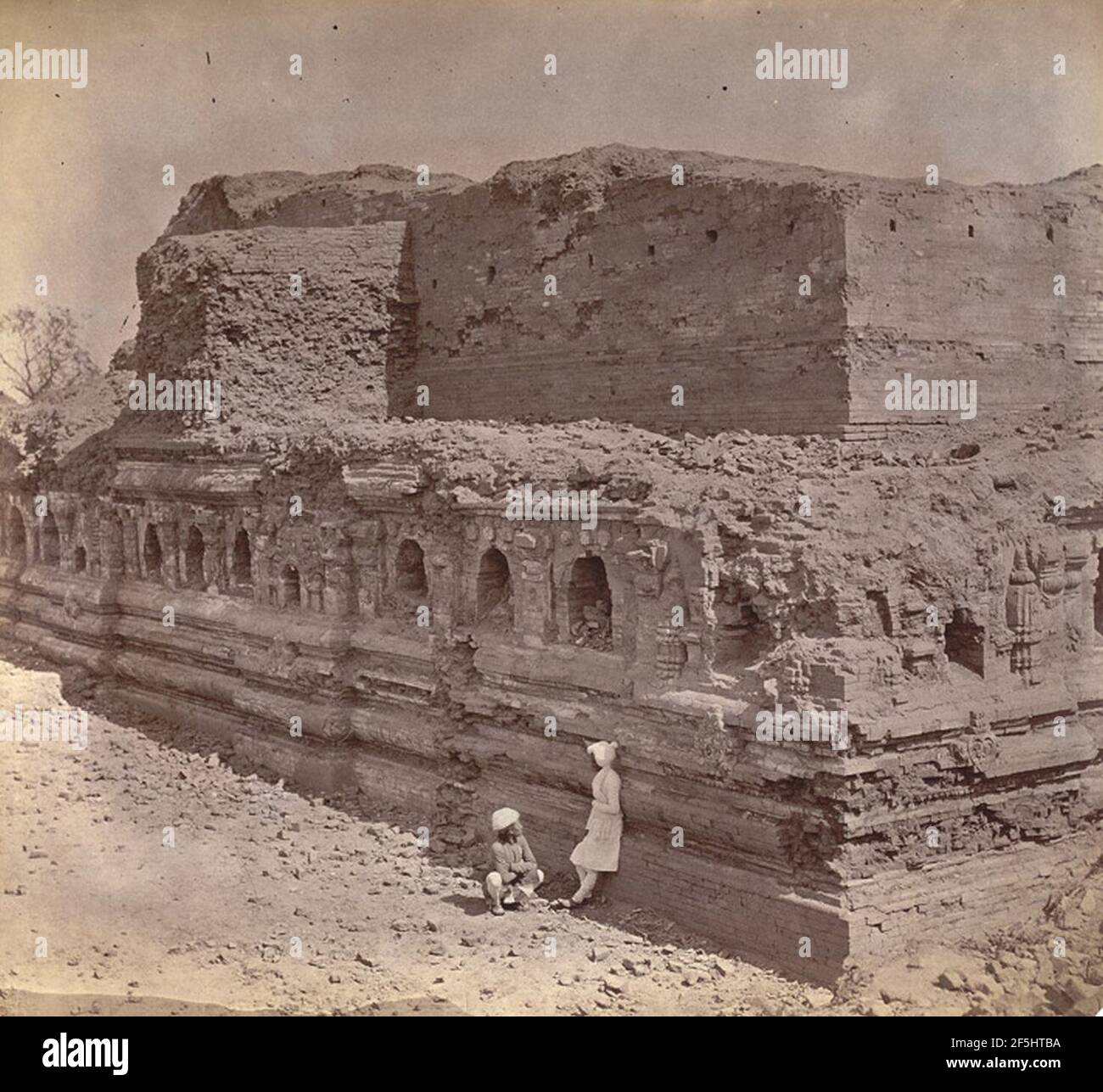 Rear View of Baladitya Temple, Nalanda, by Joseph Beglar, 1872 Stock ...