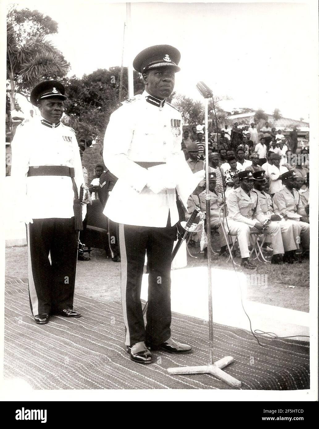 Queen Elizabeth awarded Olufunwa a CPM (Colonial Police Medal) for ...