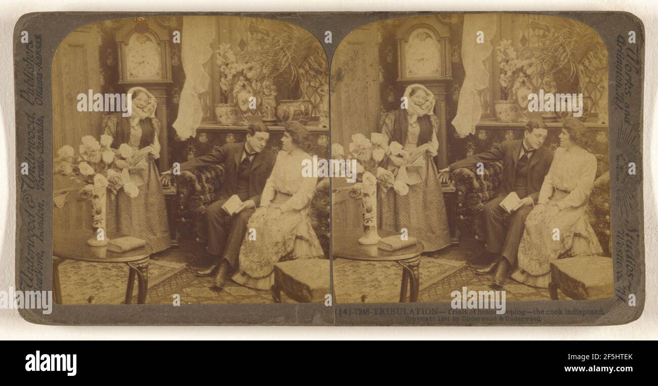 Tribulation - Trials of housekeeping, the Cook indisposed.. Underwood ...