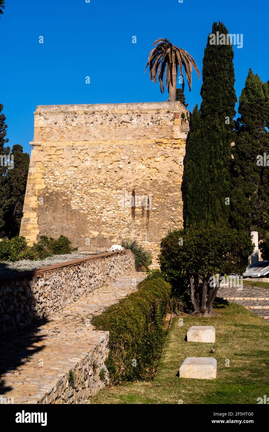 Roman wall of Tarragona, Tarraco, Catalonia, Spain. UNESCO World ...