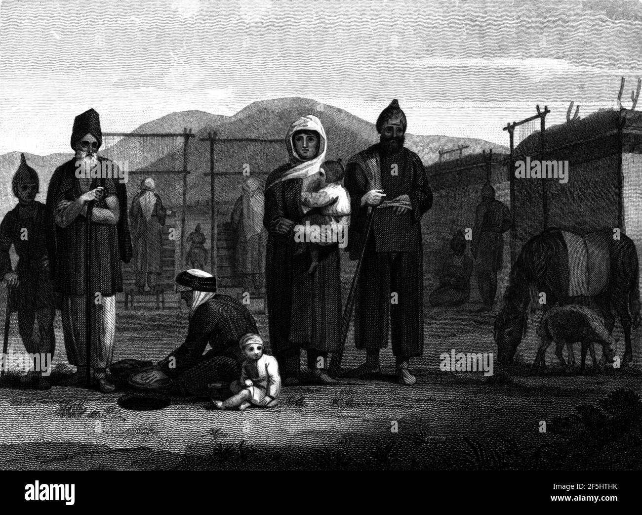 Qashqai people by Charles Heath Stock Photo - Alamy