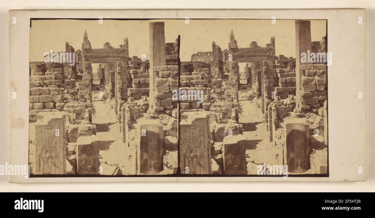 Egyptian Ruins. Francis Frith (English, 1822 - 1898 Stock Photo - Alamy