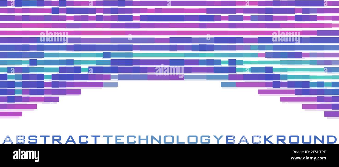 Abstract tech background with multicolor mosaic on a white. Geometric ...