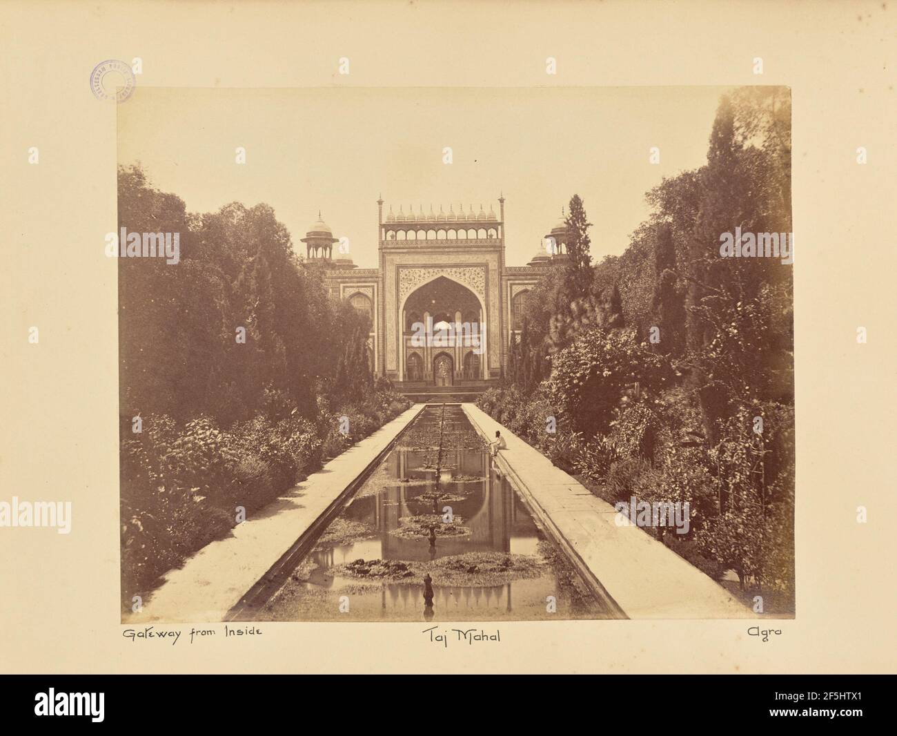 Gateway from Inside. Taj Mahal. Agra. Unknown maker Stock Photo - Alamy