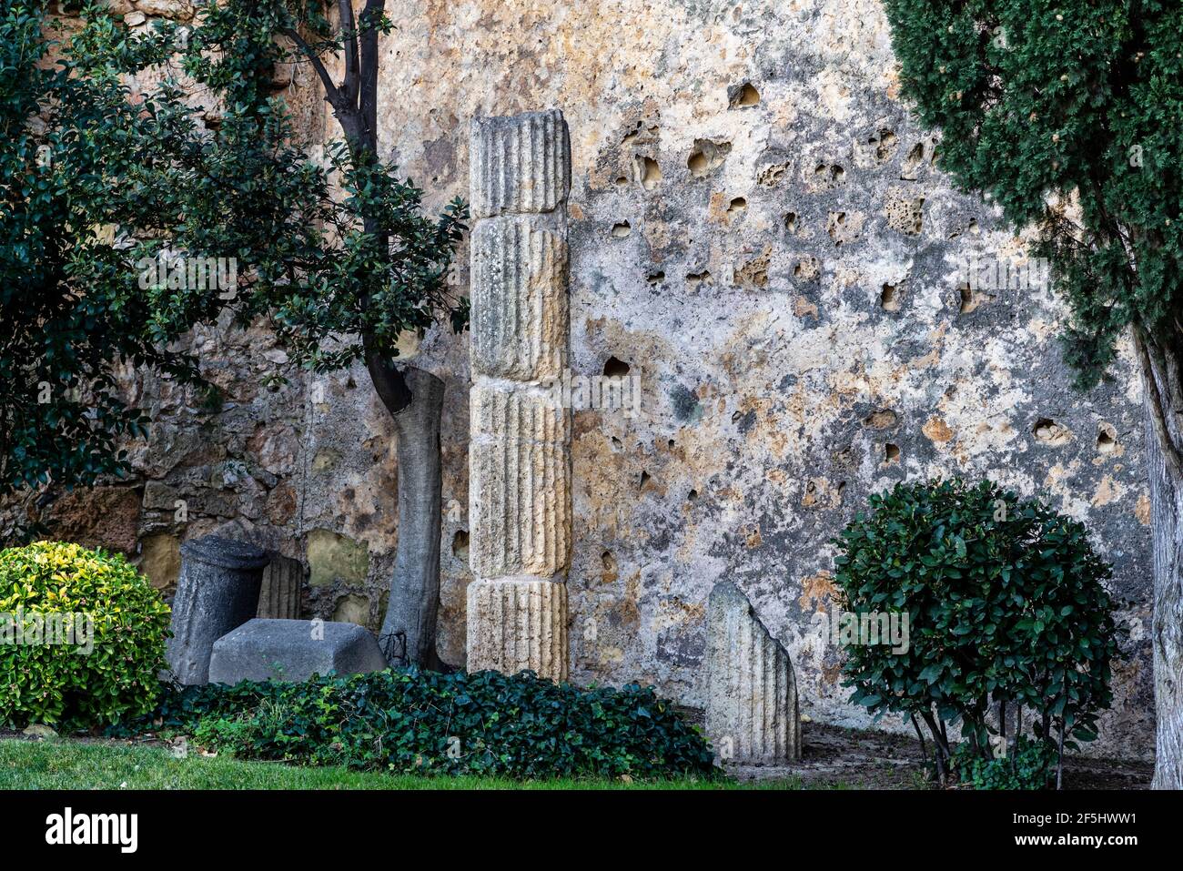 Roman wall of Tarragona, Tarraco, Catalonia, Spain. UNESCO World ...