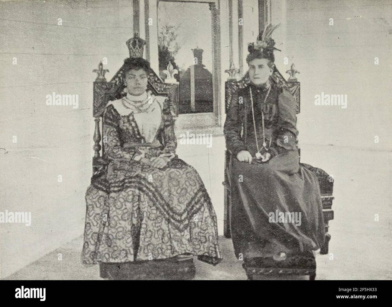 Queen Lavinia Veiongo and Mrs. Seddon Stock Photo - Alamy