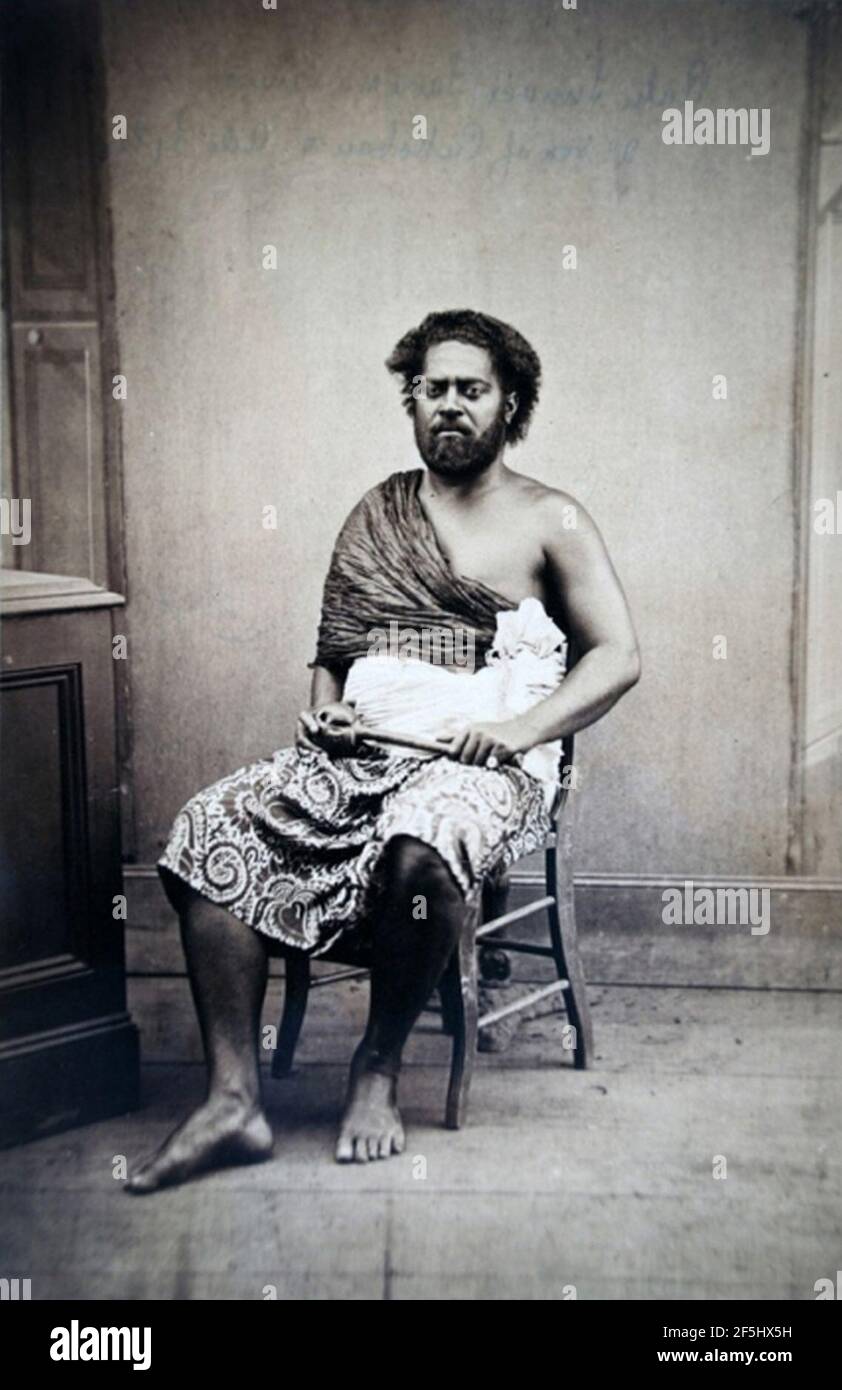 Ratu Timoci Tavanavanua, second son of Cakobau, photograph by Dufty ...