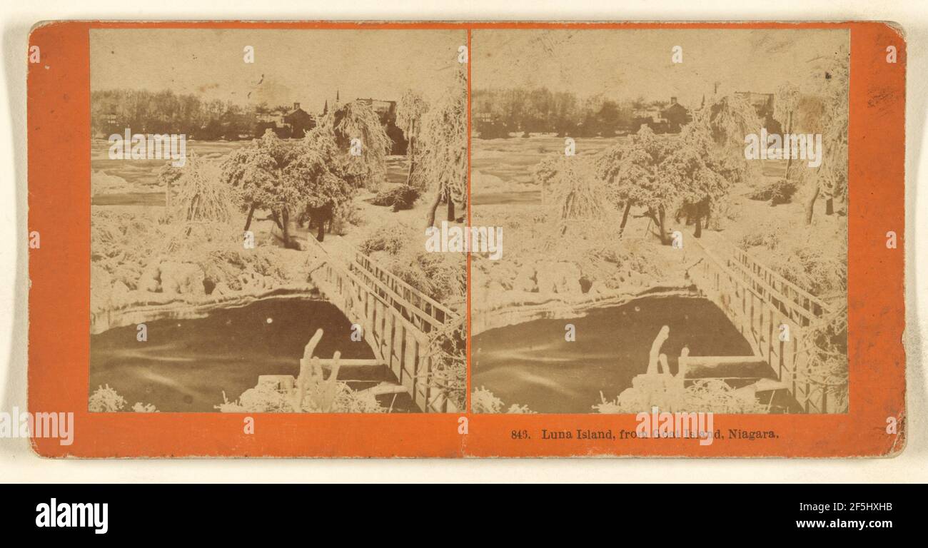 Luna Island, from Goat Island, Niagara.. Benjamin West Kilburn ...