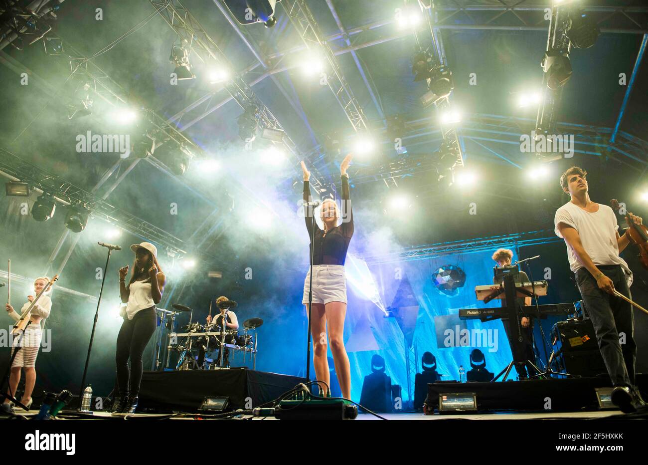 Clean Bandit perform live on stage as part of the Summer Series at ...