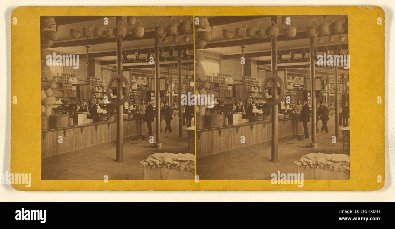 Interior View of A. & W. Sprague's Store, Elmwood, R.I.. Manchester ...