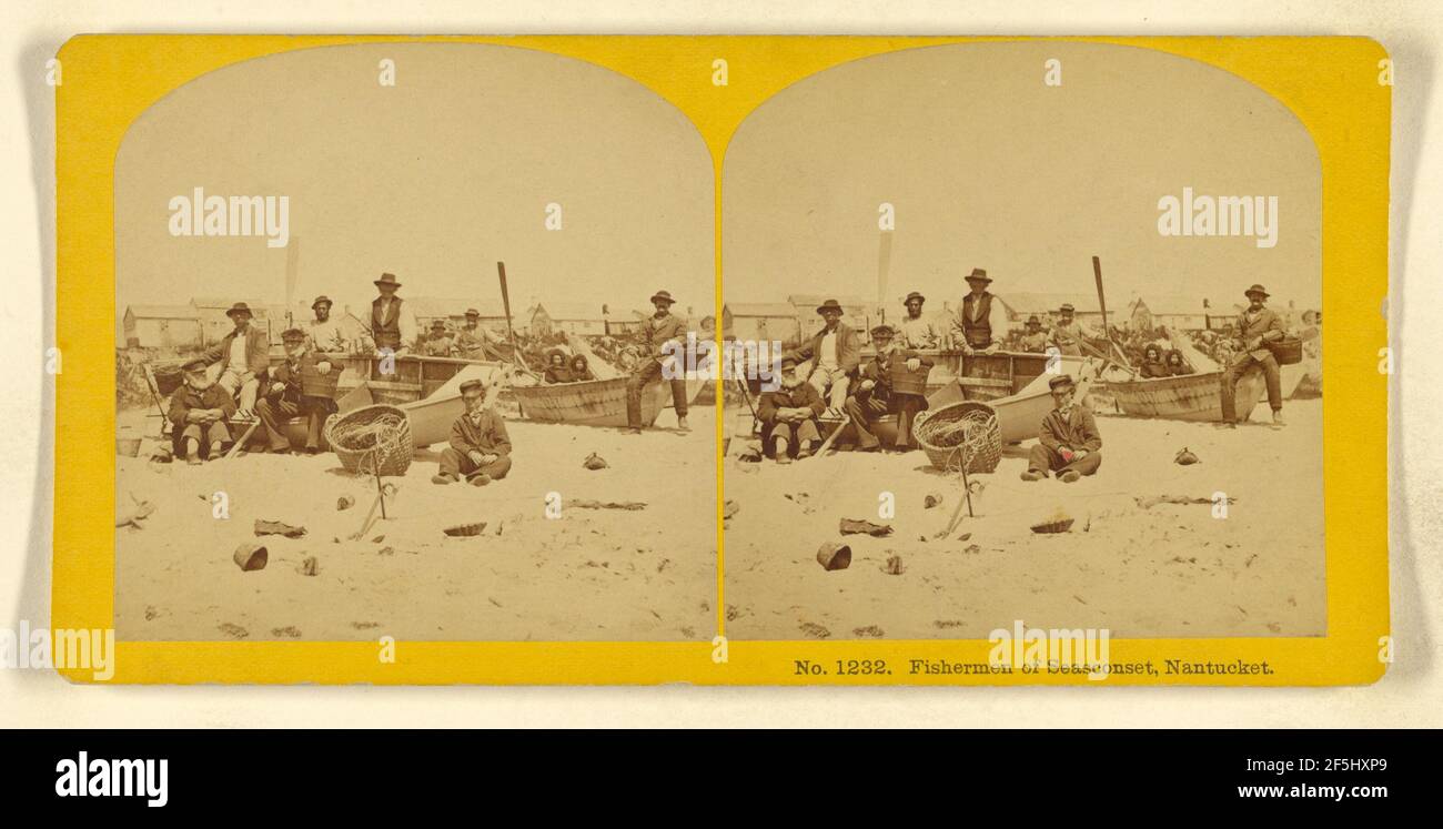 Fisherman of Seasconset, Nantucket.. Benjamin West Kilburn (American ...