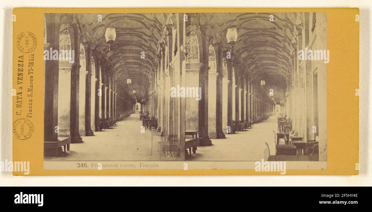 Procuratie nuove. Venezia.. Carlo Naya (Italian, 1816 - 1882 Stock ...