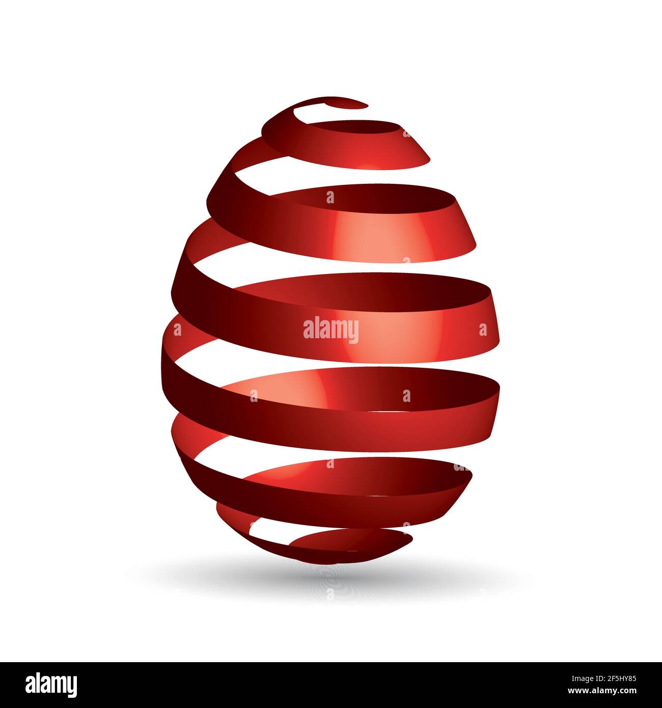 Easter egg red ribbon design Stock Vector Image & Art - Alamy