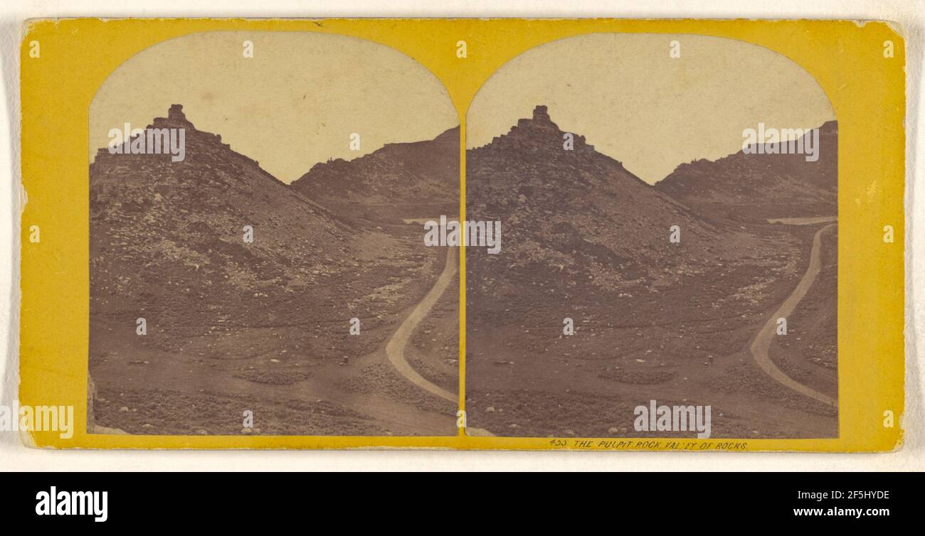 The Pulpit Rock, Valley of Rocks.. William Spreat (British, active ...