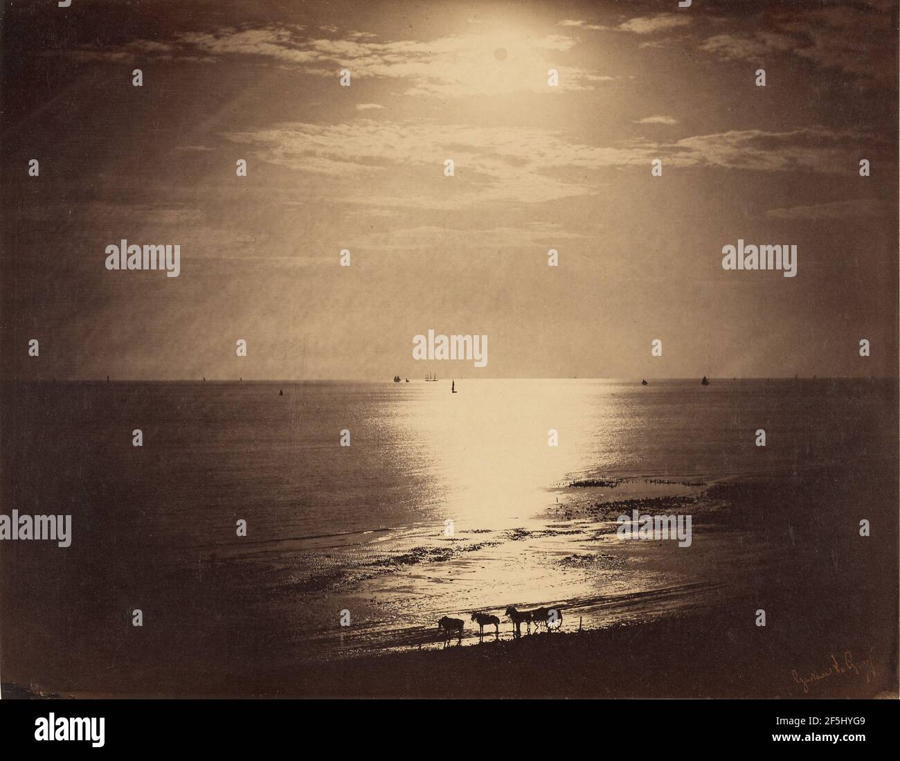 Le Soleil au Zénith - Océan / The Sun at Zenith, Normandy. Gustave Le ...