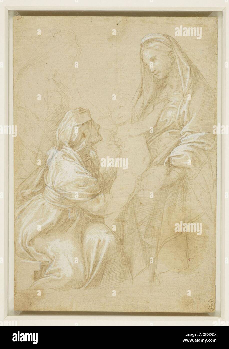 Raphael - The Virgin and Child with St Elizabeth () and another female ...