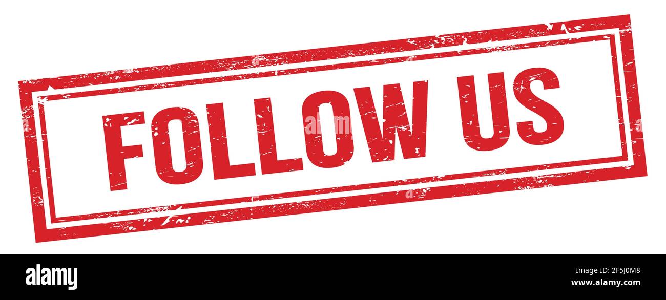 Follow us stamp hi-res stock photography and images - Alamy